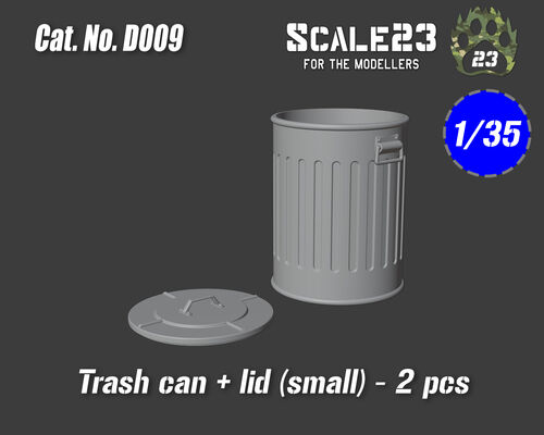 Scale23 35-D009 Trash can + lid (small) - 2 pcs