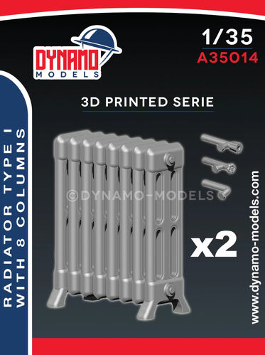 Dynamo-Models A35014 Radiator Type I With 8 Columns (2pcs)