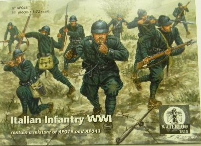Waterloo 1815 AP043 Italian WWI Infantry (51 figures)