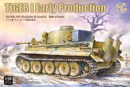 Border Model BT034 Pz.Kpfw. VI Ausf. E Tiger I (Sd.Kfz.181) Early Production - Battle of Kharkov