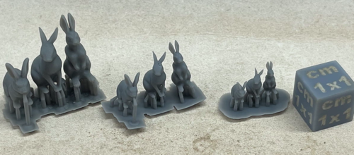 EMP3D 35130401 Zające - 3 różne - 3 sztuki
