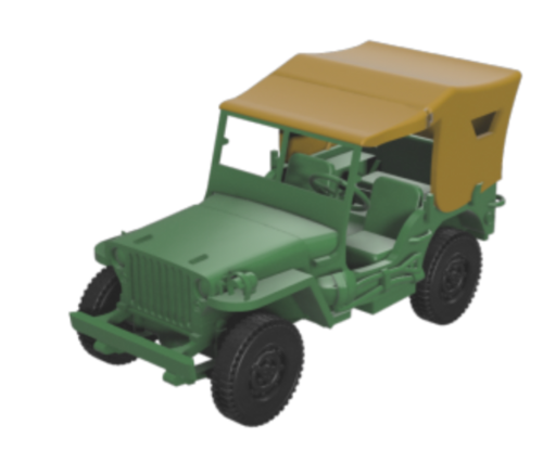 L'Arsenal 2.0 3D144072 Jeep Willys covered x 5