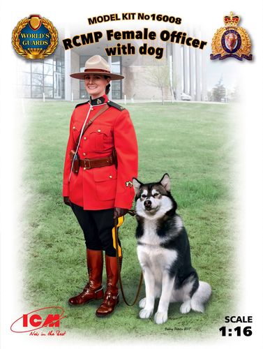 ICM 16008 RCMP Female Officer with dog