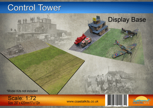Coastal kits S1200-72 1:72 Control Tower Display Base 420 x 297mm