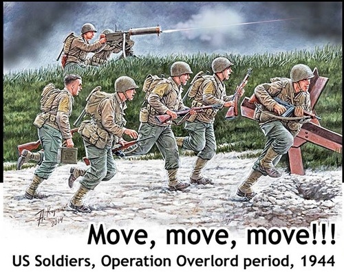 Master Box 35130 Move, move, move US Soldiers, Operation Overlord period, 1944