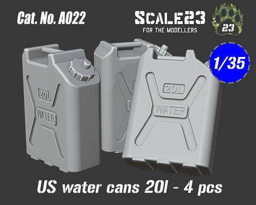 Scale23 35-A022 US water cans 20l - 4 pcs