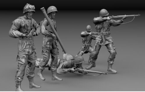 Peddinghaus-Decals 72F053 US Paratroopers Normandy 1944 (5 Figures)