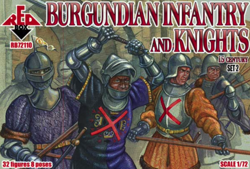 Red Box 72110 Burgundian infantry and knights (2 set). 15 century