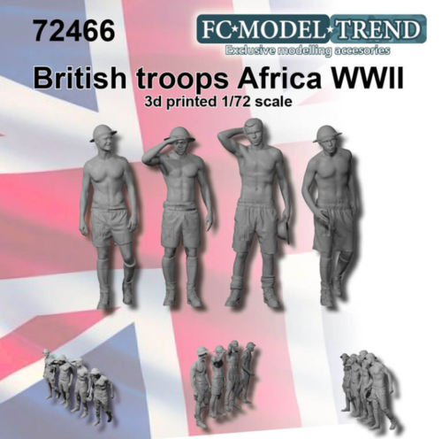 FC ModelTrend 72466 UK soldiers Africa WWII