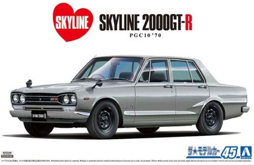 Aoshima 05835 Nissan Skyline 2000GT-R 4-Door PGC10 '70