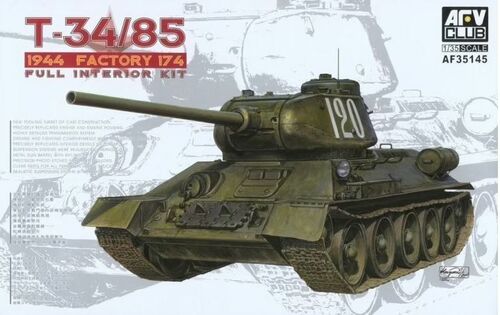AFV Club 35145 T-34/85 Model 1944/1945 Factory No.174 w/ Interior