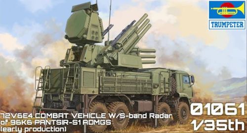 Trumpeter 01061 Russian 72V6E4 Combat Vehicle of 96K6 Pantsir -S1 ADMGS
