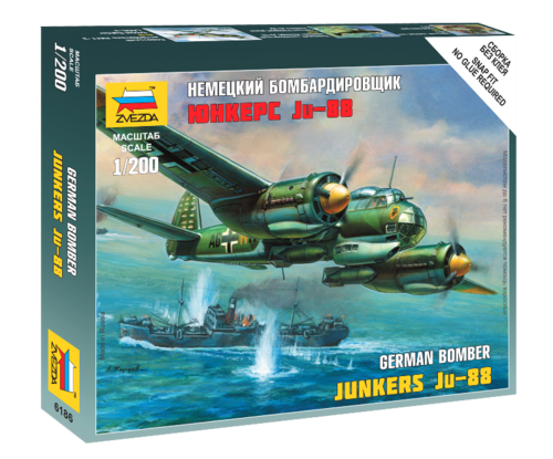 Zvezda 6186 German bomber Junkers Ju-88 (Art of Tactic)