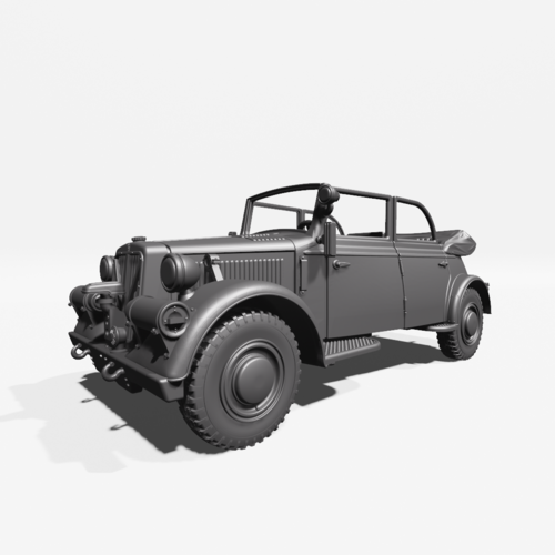 EMP3D 72011266 Horch 901/40 (Kfz-21) - samochód Rommla - ze złożonym dachem