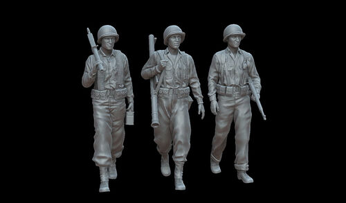 White Stork Miniatures F72144 U.S. Soldiers Operation Avalanche 1943