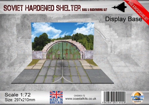 Coastal kits S903-72 Soviet Hardened Shelter Base & Background 297 x 210 x 297mm
