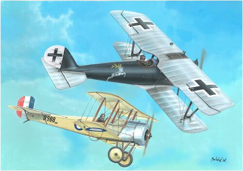 Valom 14436 Bristol Scout D Vs Pfalz D.IIIa (Duels In The Sky)
