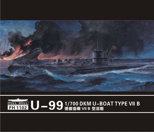 Flyhawk 1102 U-boat Type VII B DKM U-99 (2 Kits in box)