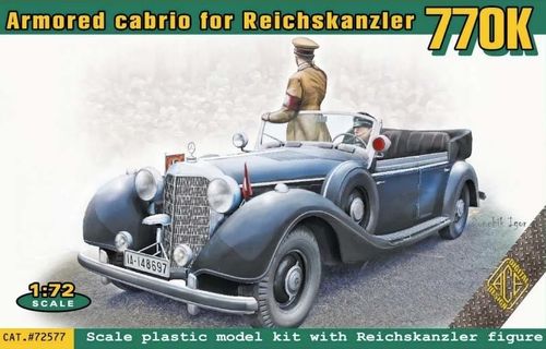 ACE 72577 Armored Cabrio for Reichskanzler with Reichskanzler and driver figure