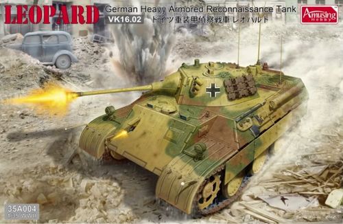 Amusing Hobby 35A004 German Heavy Armored Reconaissance Tank Leopard VK16.02