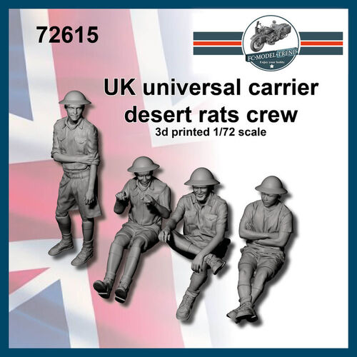 FC ModelTrend 72615 UK Universal Carrier Desert Rats Crew