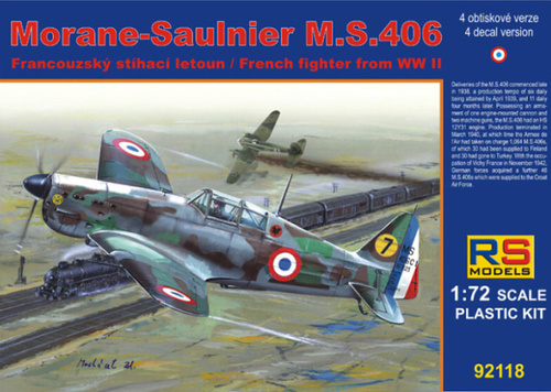 RS Models 92118 Morane Saulnier MS.406 France 1940