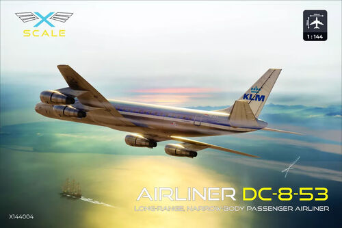 X-Scale 144004 Airliner DC-8-53 - Long-Range, Narrow-Body Passenger Airliner (KLM)