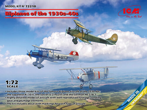 ICM 72210 Biplanes Of The 1930s-40s