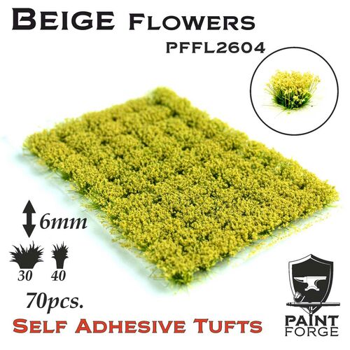 Paint Forge PFFL2604 Beige Flowers 6mm