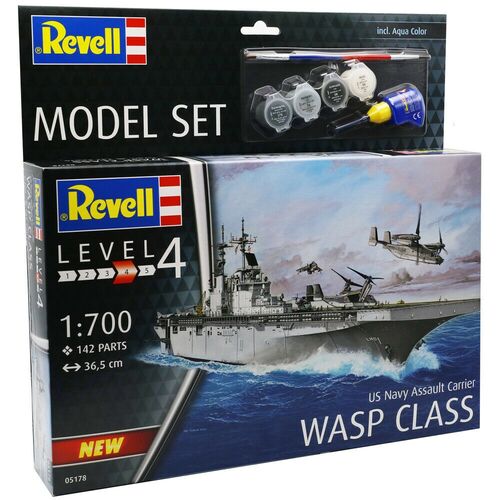 Revell 65178 Assault Carrier USS WASP CLASS - Model Set