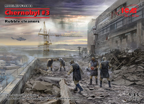 ICM 35903 Chernobyl#3. Rubble cleaners (5 figures)