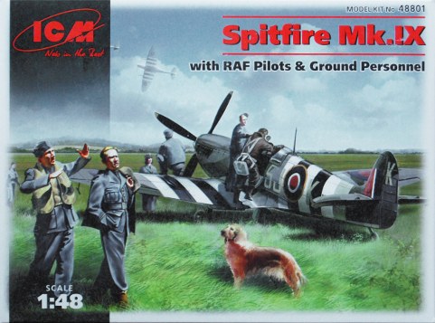 ICM 48801 Spitfire Mk.IX with RAF Pilots and Ground Personnel