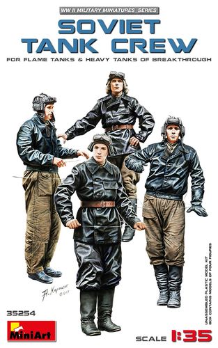MiniArt 35254 SOVIET TANK CREW (for Flame Tanks & Heavy Tanks of Breakthrough)