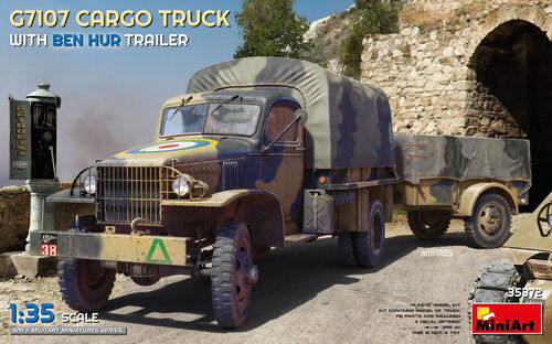 MiniArt 35372 G7107 Cargo Truck with Ben Hur Trailer