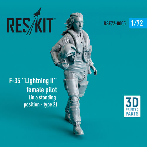 DISCONTINUED RES/KIT F72-0005 F-35 'Lightning II' Female Pilot (In A Standing Position - Type 2)