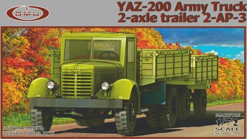 Gmu Model 72001 YAZ-200 Army Truck 2-Axle Trailer 2-AP-3