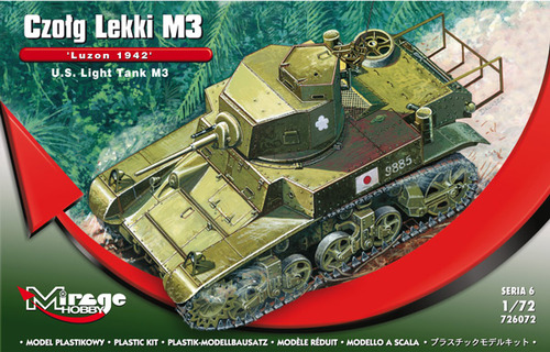 Mirage-Hobby 726072 U.S. Light Tank M3 Luzon 1942