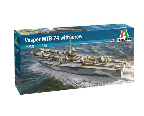 Italeri 5624 Vosper MTB 74 with crew