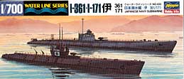 Hasegawa 43433 WL433 Submarine I-361,I-171