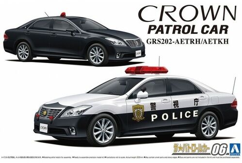 Aoshima 06332 TOYOTA GRS202 CROWN PATROL CAR '10