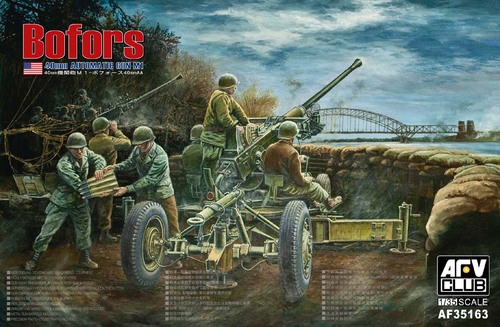 AFV Club 35163 40mm Bofors AA Automatic Gun M1