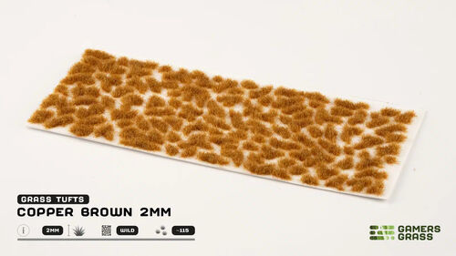 GamersGrass GG2-CB Grass Tufts - Copper Brown 2mm