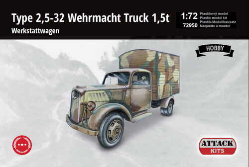 Attack 72950 Opel Blitz (Type 2,5-32) - Wehrmacht Werkstattwagen (Hobby Line)