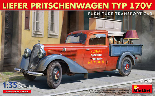 MiniArt 38065 Liefer Pritschenwagen Typ 170V - Furniture Transport Car