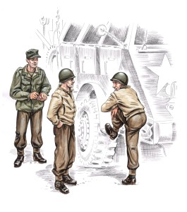 CMK F72144 US truck crew WWII