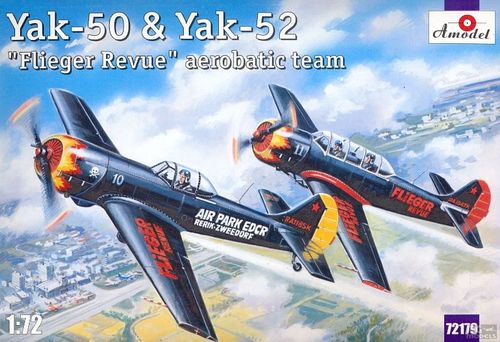 A-Model 72179 Yakovlev Yak-50 and Yak-52 Flieger Revue aerobatic team(2 models)