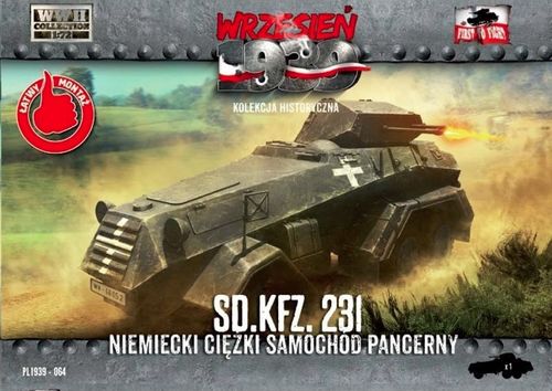 First to Fight PL064 Sd. Kfz. 231 Niemiecki ciężki samochód pancerny