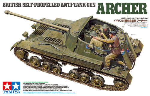 Tamiya 35356 British Anti Tank Gun Archer - Self Propelled