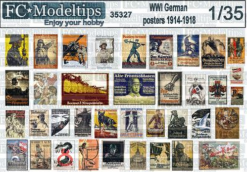 FC ModelTrend 35327 WWI German posters 1914-1918