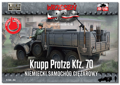 First to Fight PL058 Krupp Protze Kfz.70 Niemiecki Samochód Ciężarowy